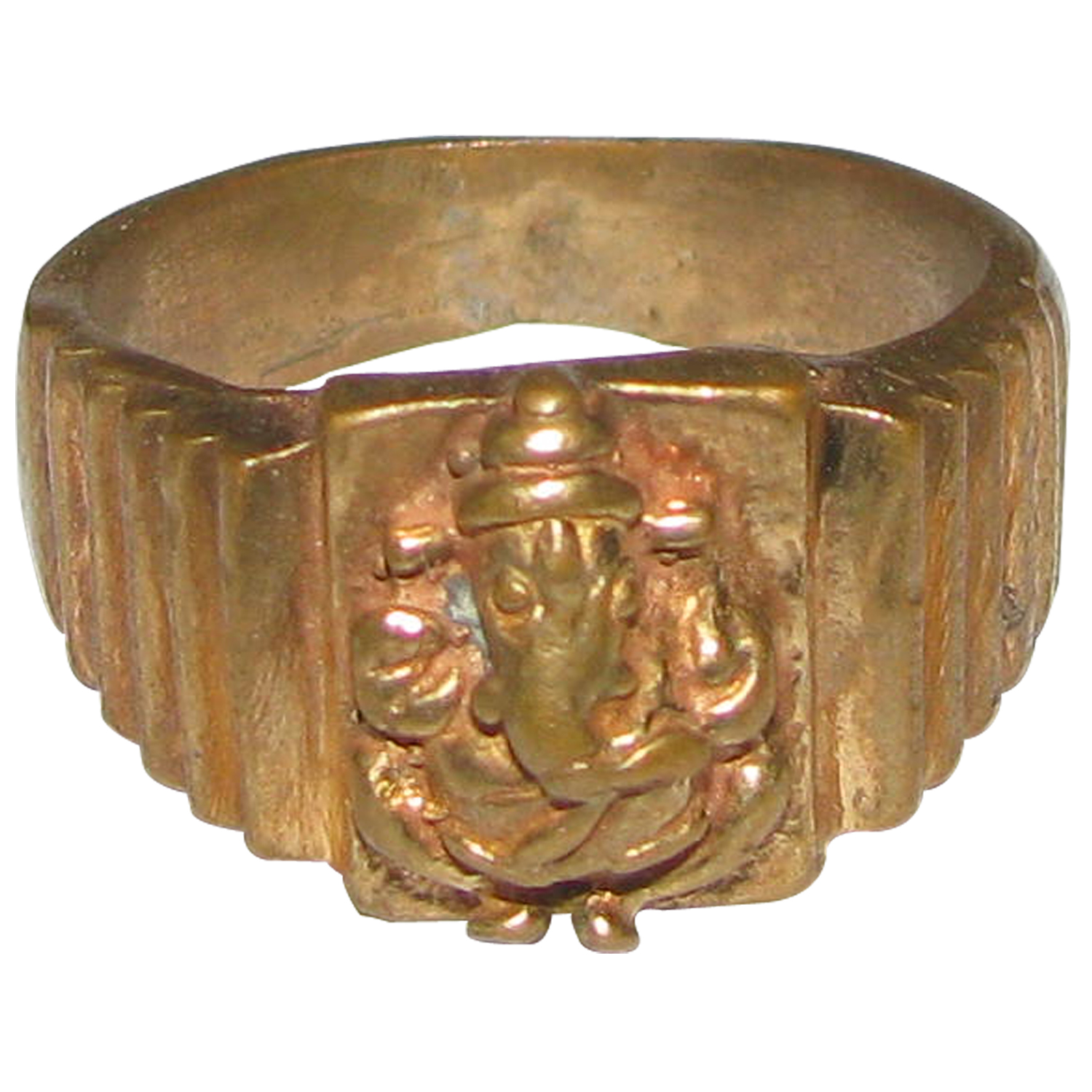 Aadhyathmik Aimpon Panchalogam Ganapati Ring Panchaloha Ganesha Ring (5 ...